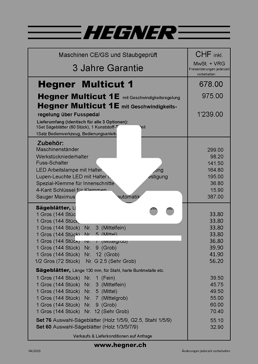 Dekupiersäge Hegner Multicut-1